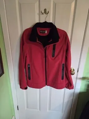 Novelti | Jackets & Coats | Novelti Red Utility Softshell Jacket With ...